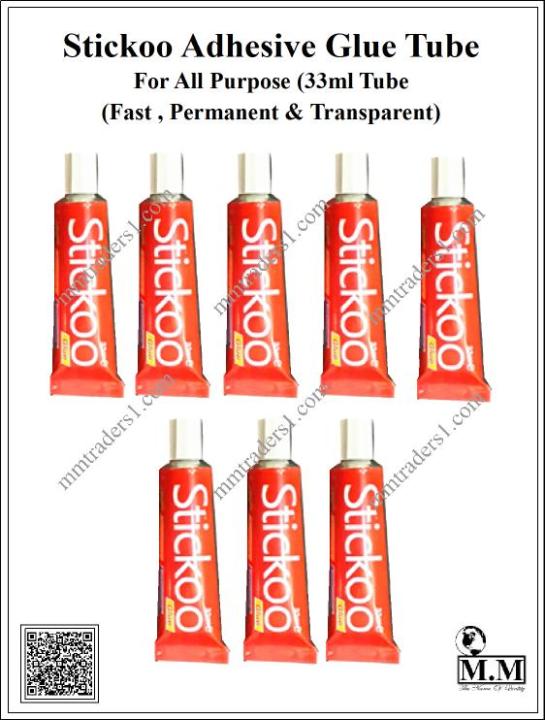 Adhesive Stickoo Glue For All Purpose 33ml Tube (Pack of 8 Pcs) | Daraz.pk