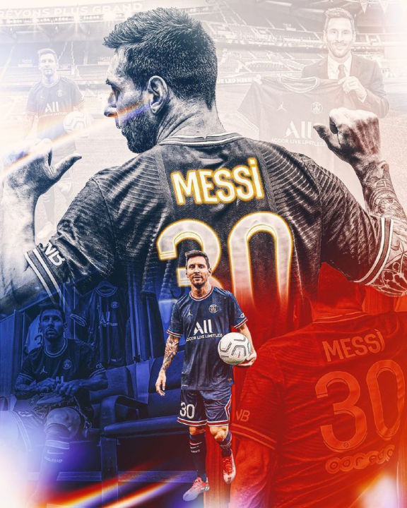 Lionel Messi LM10 Barcelona & PSG Football Enthusisats Nostalgic ...