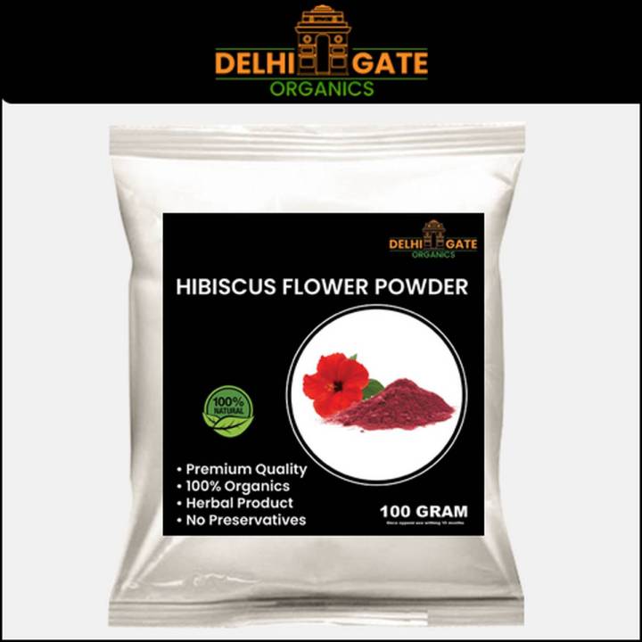 Organic Hibiscus Flower Powder - 100 Grams Organic Hibiscus Flower ...