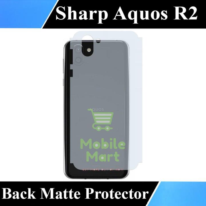 Sharp Aquos R2 Back Protector Carbon Fiber Matte Soft Skin Sheet For ...