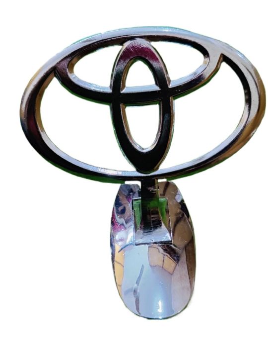 Toyota Front bonnet Stand Chrome Monogram With Double Tape For All ...