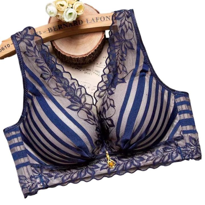 New Imported Elegant Soft Padded Push Up Net Lace Bra Soft Material ...