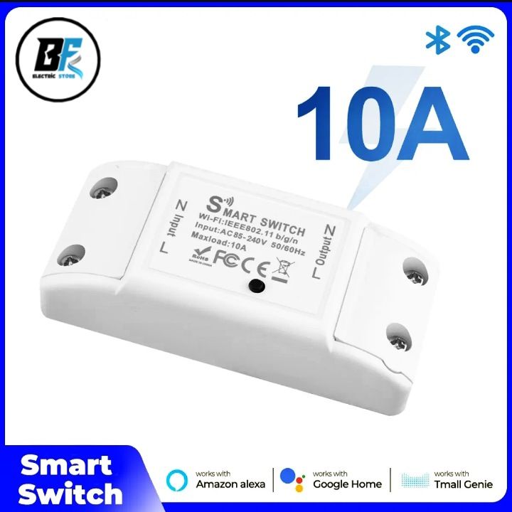 Wifi Smart Light Switch, 10Amp Controller, Universer Breaker Smart Life ...
