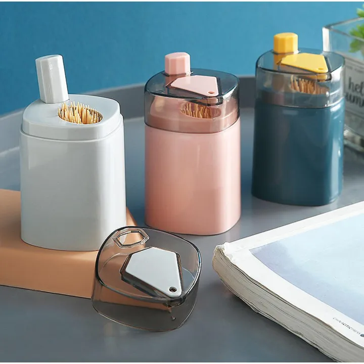 Toothpick Holder Dispenser Aut0matic Toothpick Dispenser for Kitchen ...