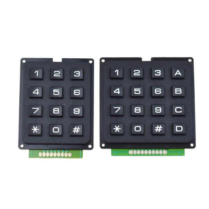 4 x 4 4 x 3 Matrix Array 12 16 Keys 4*4 4*3 Switch Keypad Matrix Keyboard Module for Arduino ...