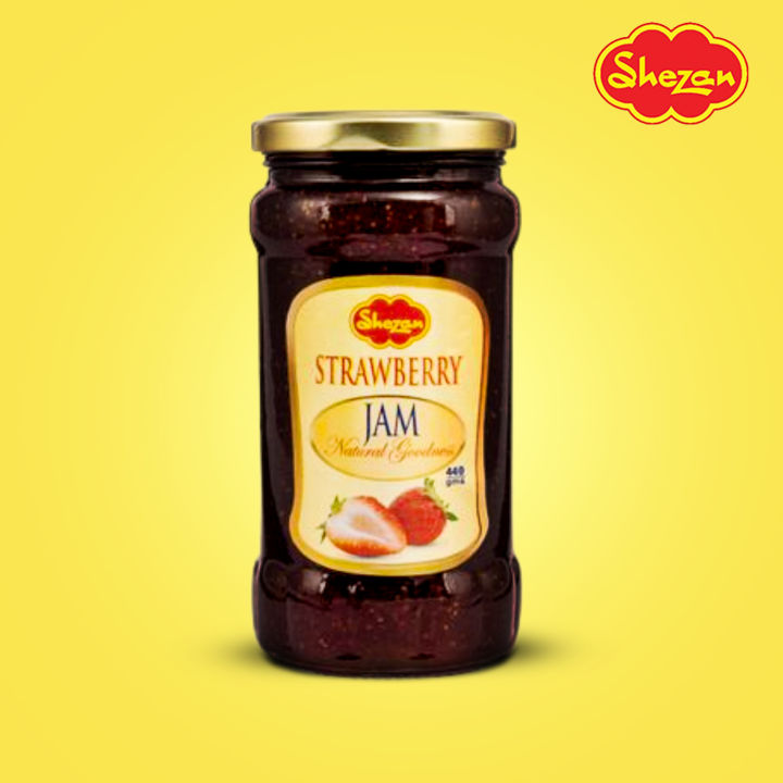 Shezan Strawberry Jam, Pure Natural Strawberry Jam (410g Jar) | Daraz.pk
