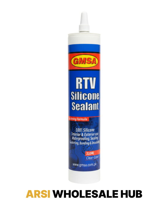 GMSA RTV Silicone Sealant Clear 310ml- Arsi Wholesale Hub | Daraz.pk