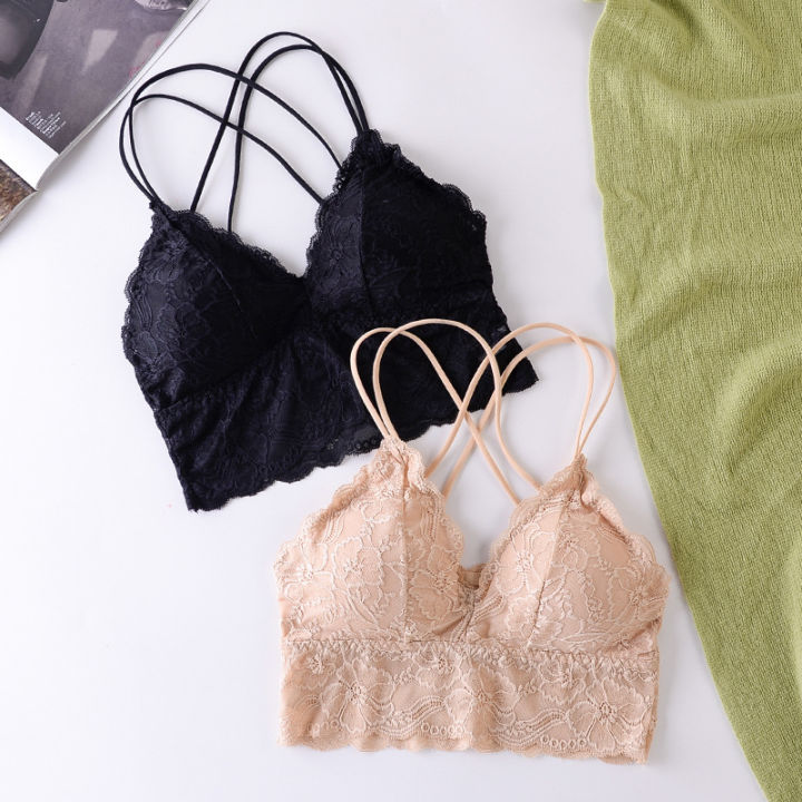 Sexy Women Lace Bra Lingerie Set Padding Bralette Lace Panties and Bras ...