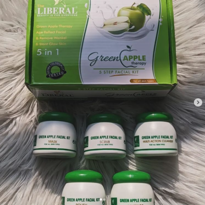 The Liberal Green apple 5 step facial kit | Daraz.pk