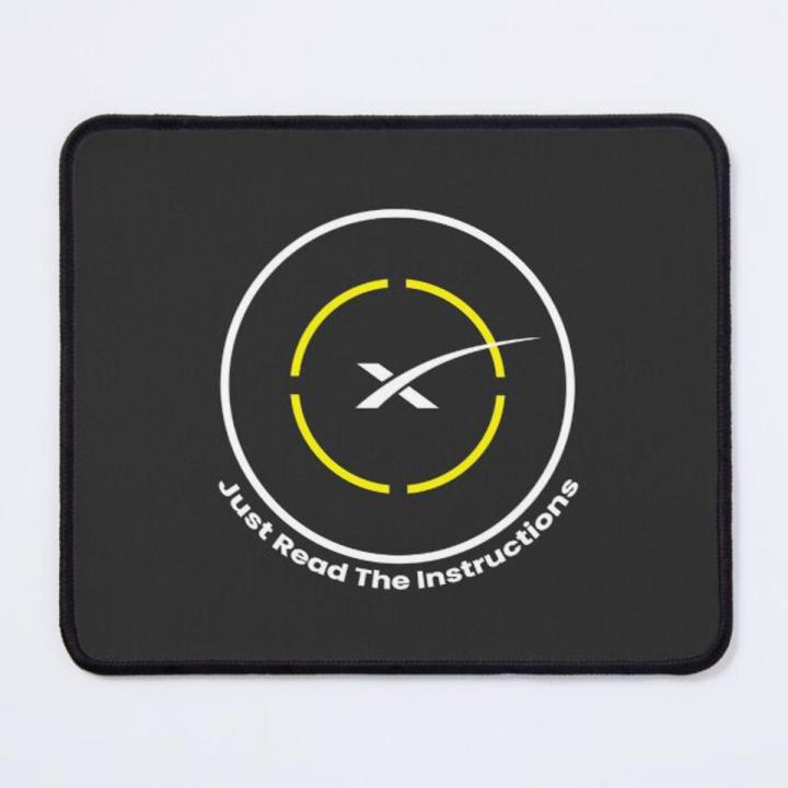 Just Read The Instructions Spacex Land Mouse Pad Gamer Play Gaming ...