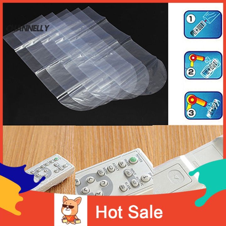 Ch 5 Pcs Enduring Heat Shrink Film TV Video Remote Control Protector ...