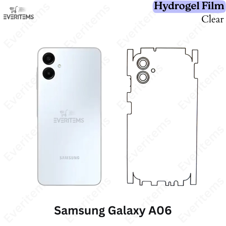 Samsung Galaxy A06 Clear Hydrogel Film / Back Sheet | 360° Protection ...
