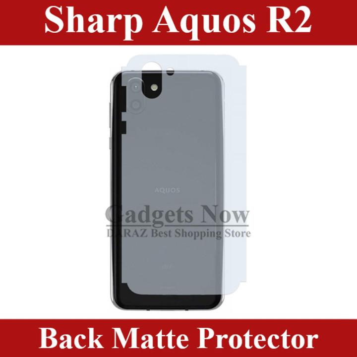 Sharp Aquos R2 Matte Back Protector Carbon Soft Skin Sheet For Sharp ...