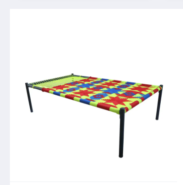 Fixed Bed - Blue(Fixed Iron Charpai) | Daraz.pk