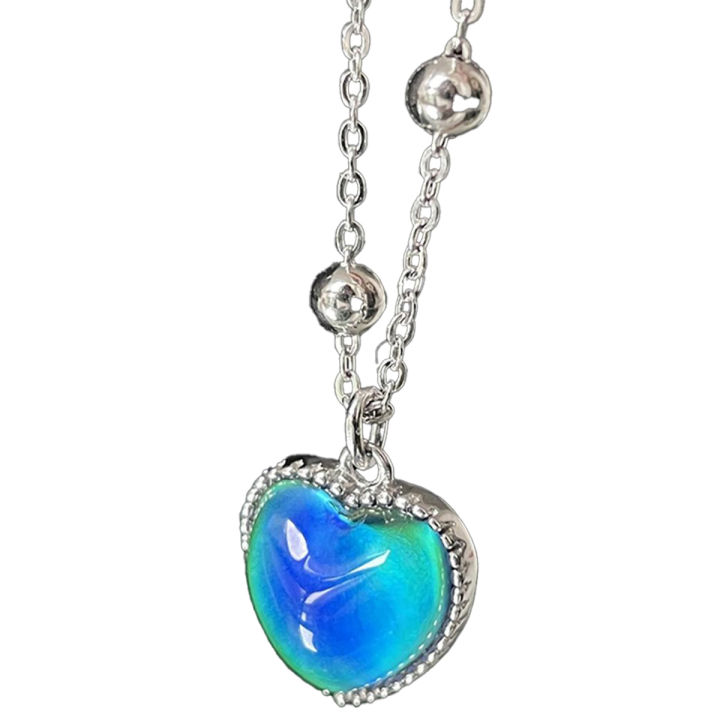 Creative Mood Necklace Color Change Emotion Feeling Temperature Control ...