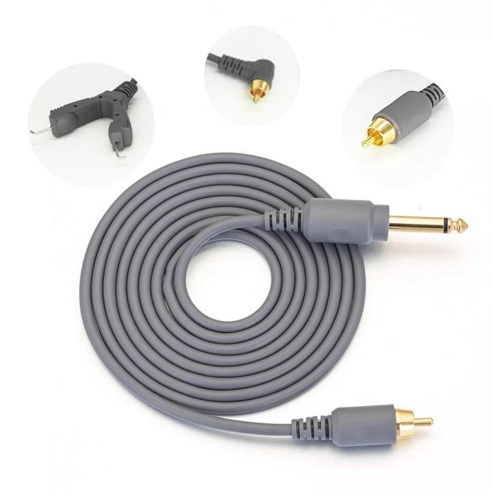 3 Types 2M Tattoo Machine Clip Cord RCA Audio Interface Double Copper ...