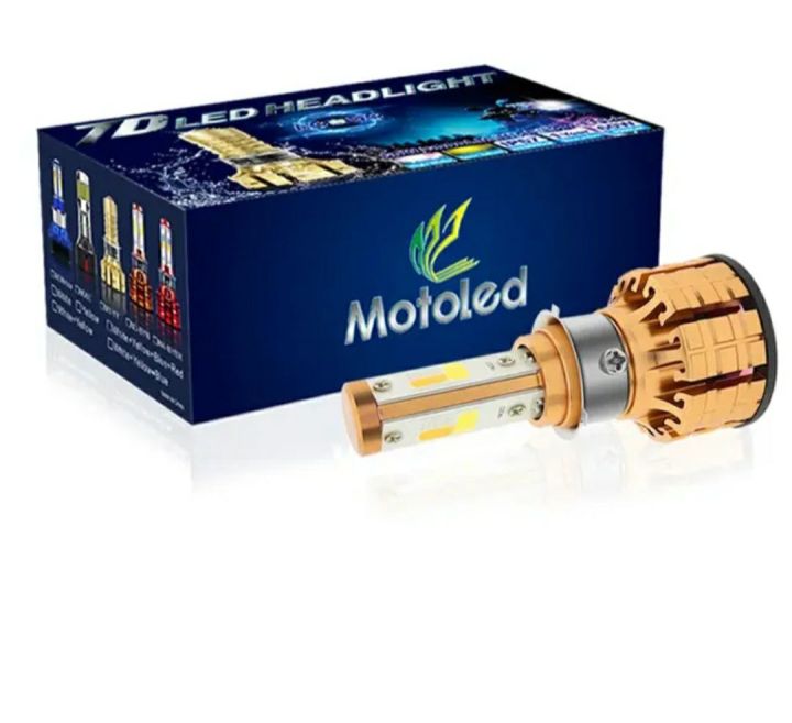 3-Sided LED Headlight Bulb – 360° Super Bright Emitting | Built-in ...