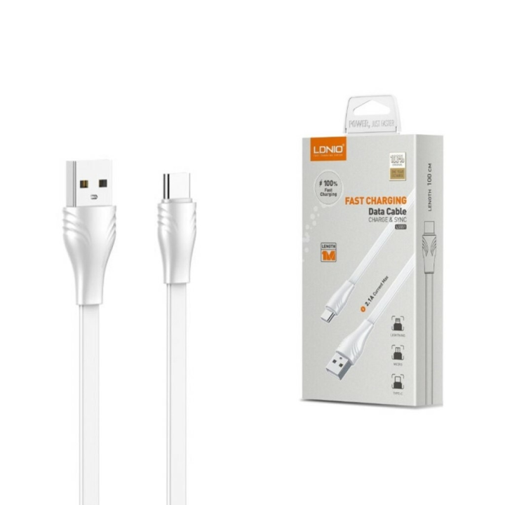 LDNIO LS551 USB- Type C 2.1A Fast Charging Data Cable | Daraz.pk