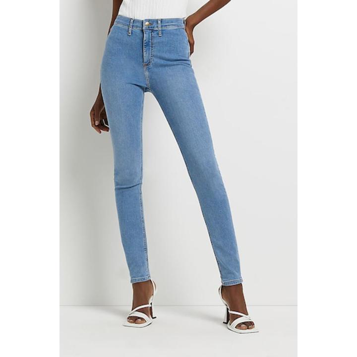 River Island Light Blue High Rise Jeggings By Ace | Daraz.pk