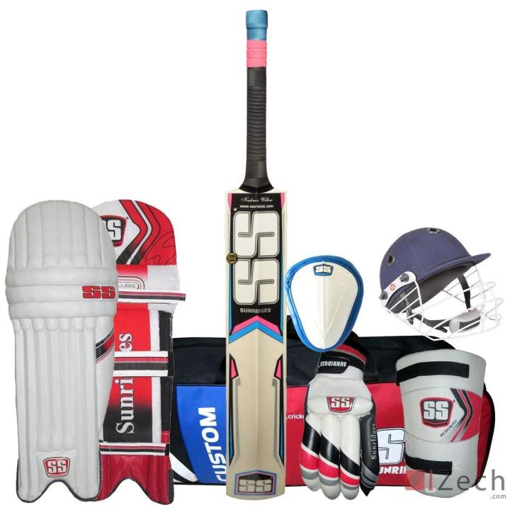 Cricket Kit Full Set – Original Bat + Pads + Gloves + Helmet + Bag All ...
