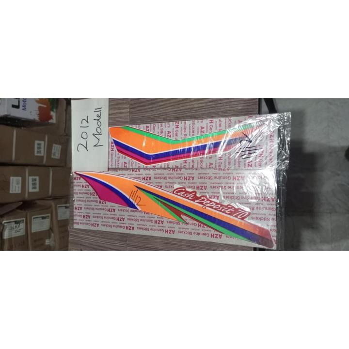 Tanki Tapa Sticker 2012 Model Honda 70 ( COMPLETE SET ) | Daraz.pk