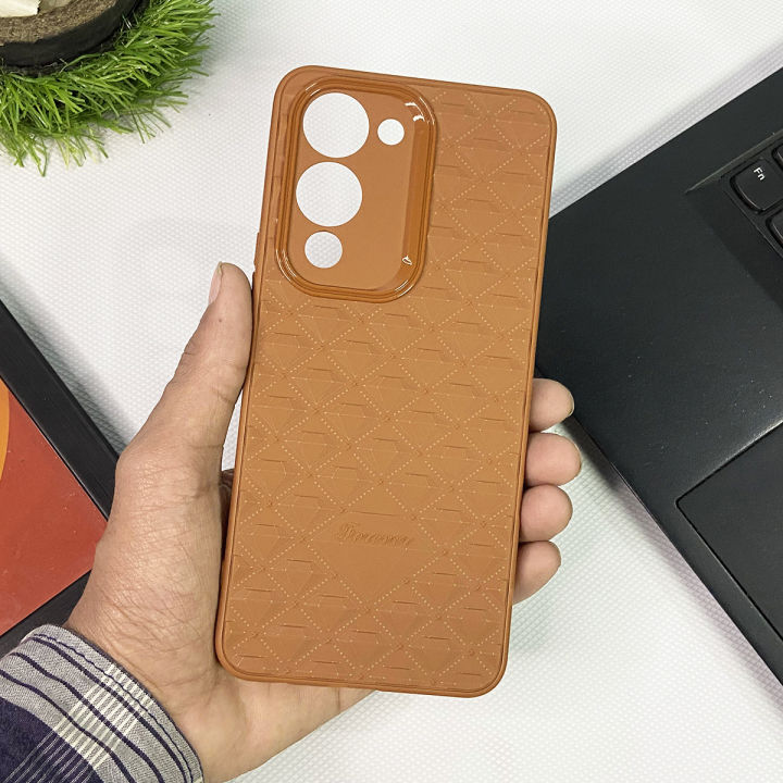 vivo y04 back cover - Dark Brown - Premium Quality 3D Stylish Phone ...