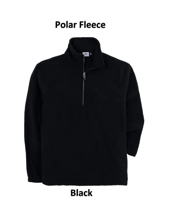 Men’s Black Half Zip Polar Fleece Sweatshirt (Export Left Over ...