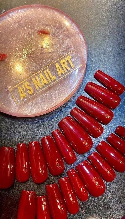 NEW AS Ballerina shape / florat art / Colour Full Red / Artificial ...