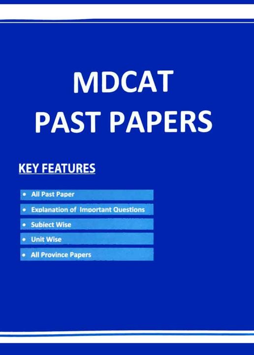 MDCAT Past Papers Complete Collection with Solved Questions and ...
