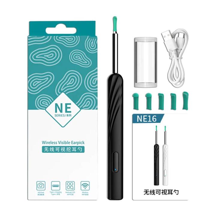 Calee Wireless Wi-fi Visual Ear Cleaner Smart Visual Sticks Otoscope ...
