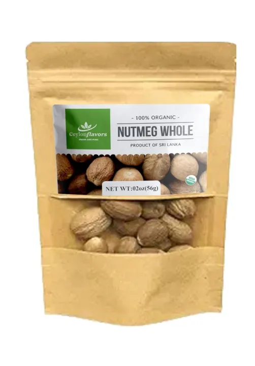 Whole Nutmeg 30grm from Ceylon, Natural Super food enriched with aroma ...