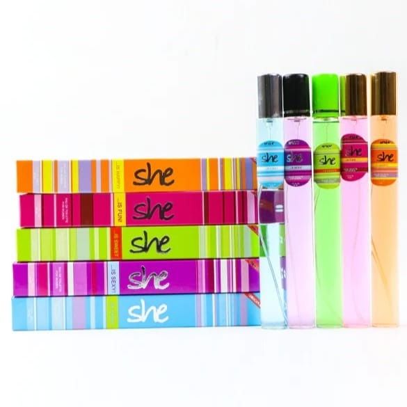 PACK OF 5 SHE Pen Pocket Perfume-35ml For women and Girls Cool ...