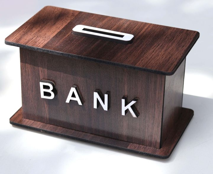 Wooden Bank Money Saving Box – Stylish Mini Bank Design for Kids ...