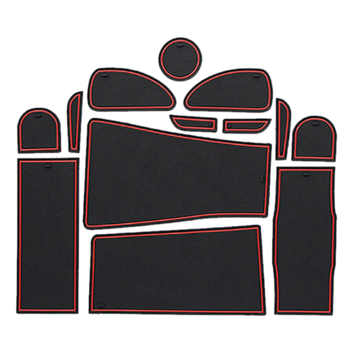 Anti-Slip Rubber Gate Slot Cup Mat for Prius 30 XW30 ZVW30 2010-2015 ...