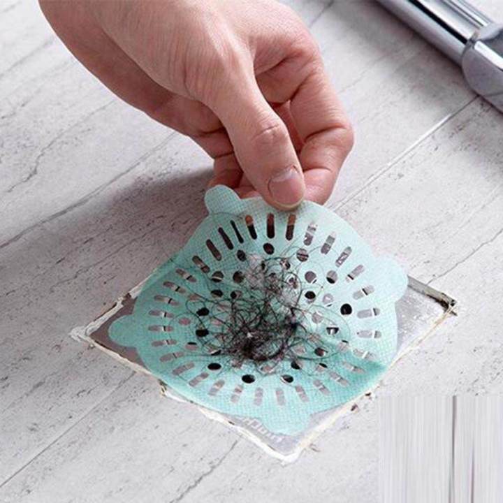 5pcs Filter Screens Disposable Drain Sticker Floor Drain Green | Daraz.pk