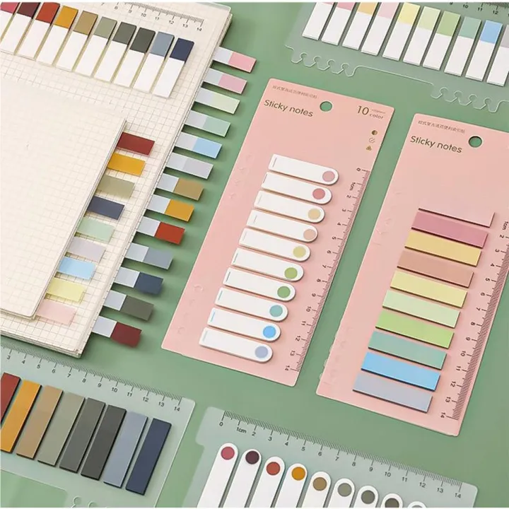 （1 Pack of 200） Sticky Notes Color Classification Index Stickers Loose ...
