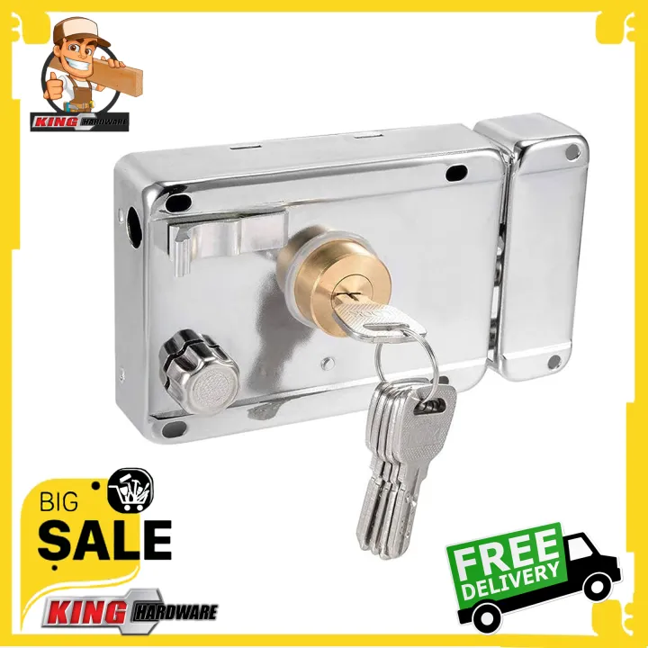 Main Gate Lock Heavy Duty | Home Guard Door Lock with 5 keys | Rim lock ...