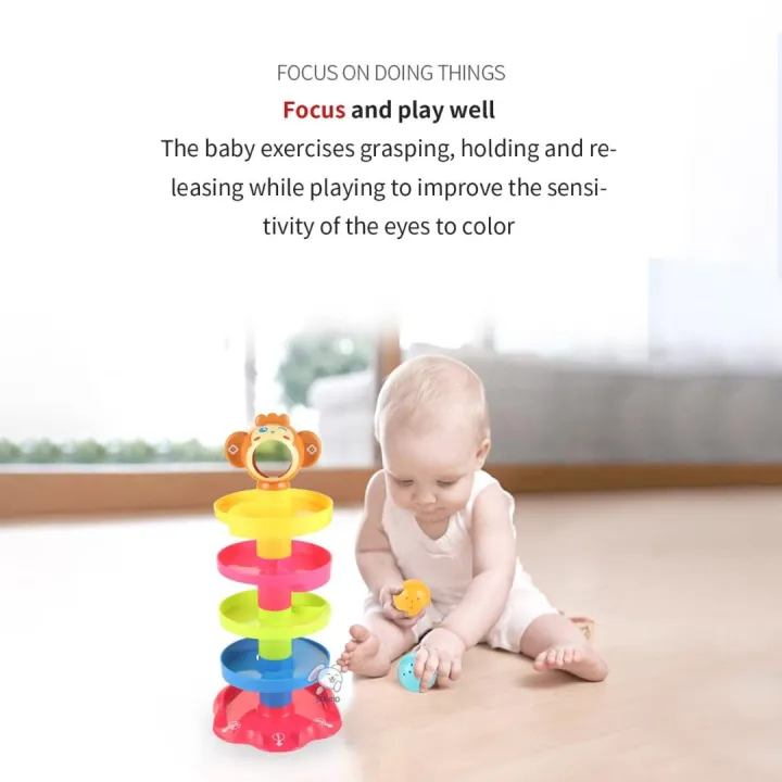 Toys Monkey Ball Drop Toy for Babies and Toddlers, Heavy Plastic 5 ...