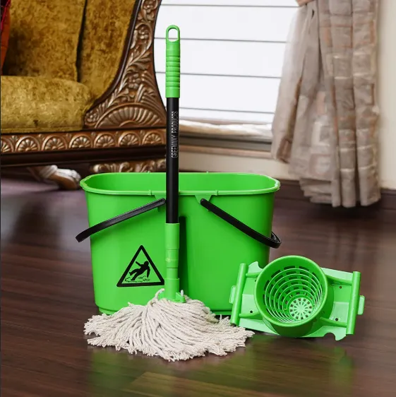 Greenway Mini Cotton Mop with Spanish Bucket 16L + 3pcs Telescopic ...