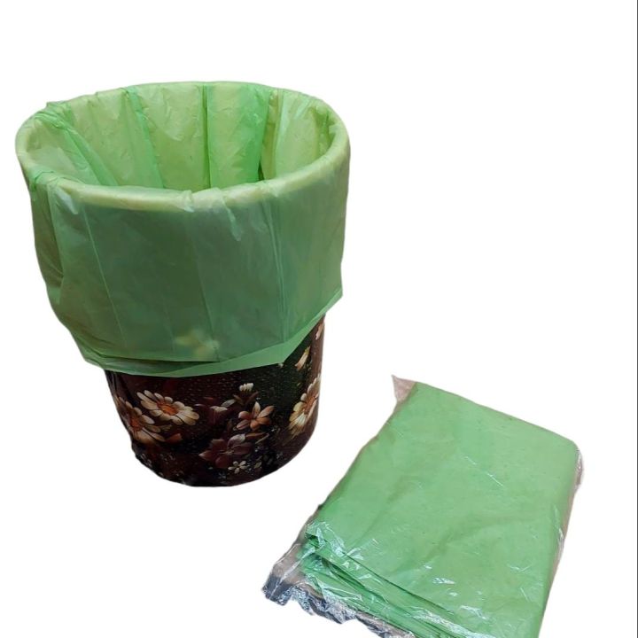Dustbin Garbage Plastic Bags Green Color Pack of 30 Pieces - size 18×24 ...