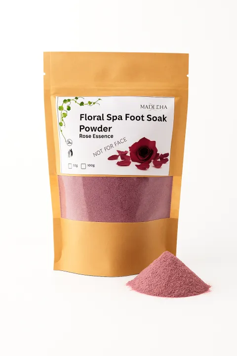 Rose Herbal Foot Soak Powder for Foot Care & Home Pedicure | Daraz.pk