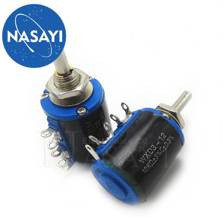 Precision multi-turn potentiometer 5 turns short body WXD3-12-1W 10K | Daraz.pk