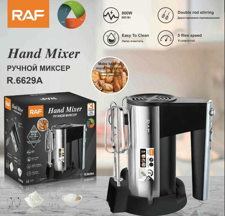 RAF Hand Mixer Premium Electric Egg Beater and Whisker - Hand Mixer ...
