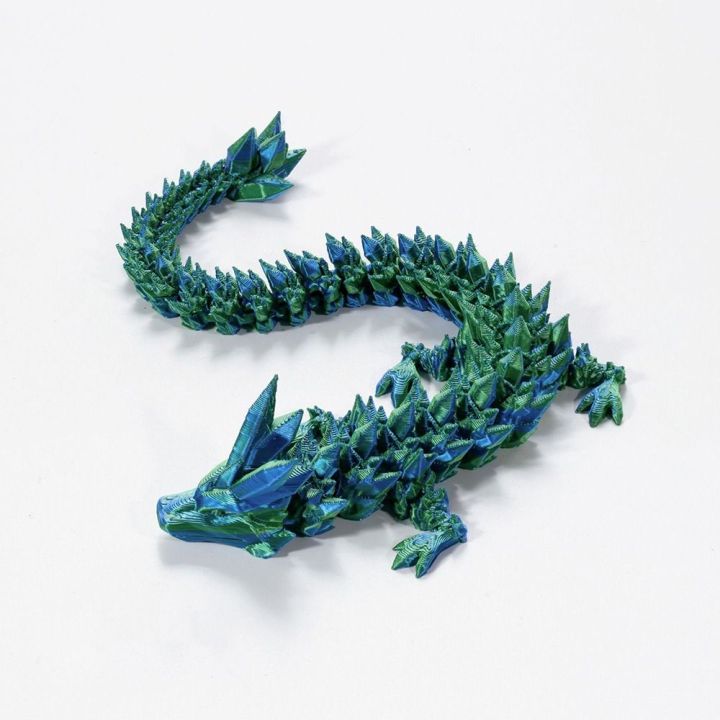 Home Decor with Movable Joints 3D Printed Articulated Dragon Christmas ...