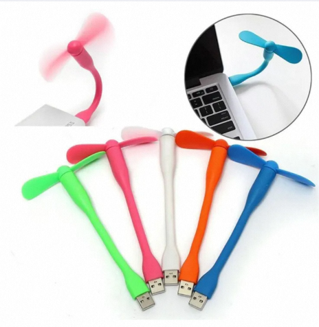 USB Mini Flexible Fan Items USB Fan & Light For Power Bank Type C ...