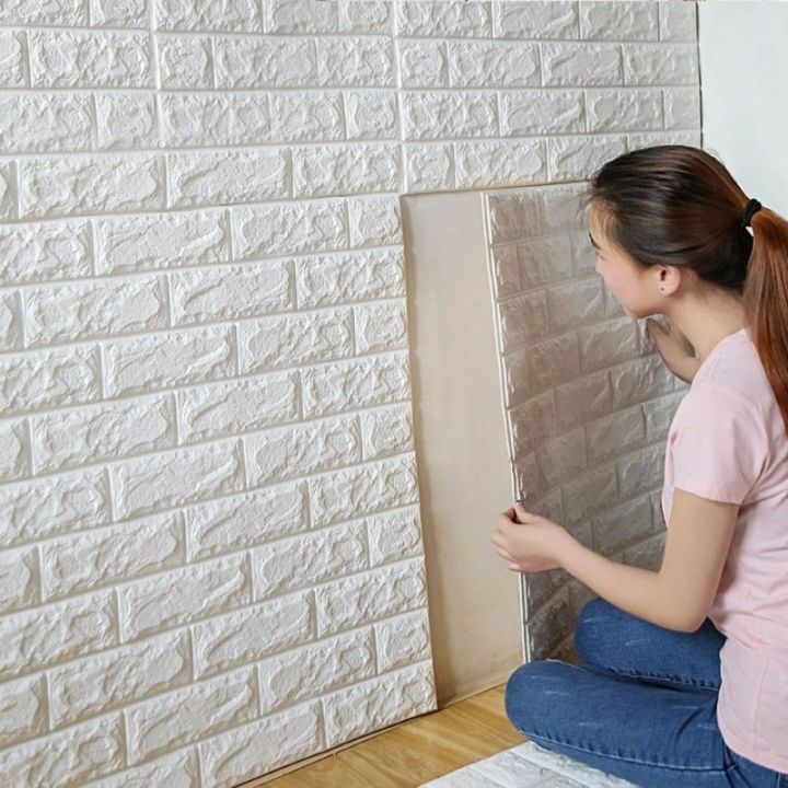 3d foam brick wallpaper store