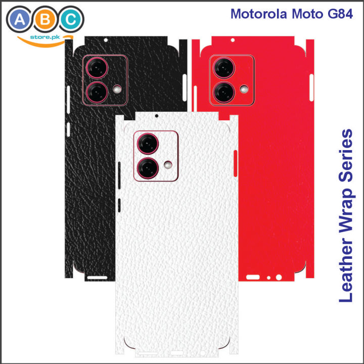 Motorola Moto G84 (5G), Full Back Protection Vinyl Skin/Wrap in variety ...