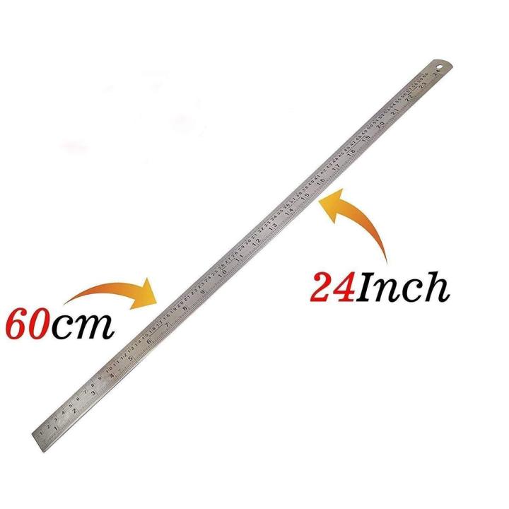 Scale Steel (Ruller) (24 inch) (9mm Thick) (AA-Quality)... | Daraz.pk