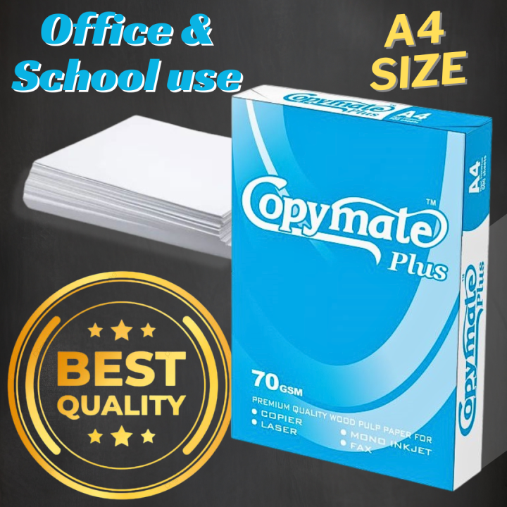 Copymate Plus A4 70 gram Copier Paper – Premium Quality Printer Paper ...