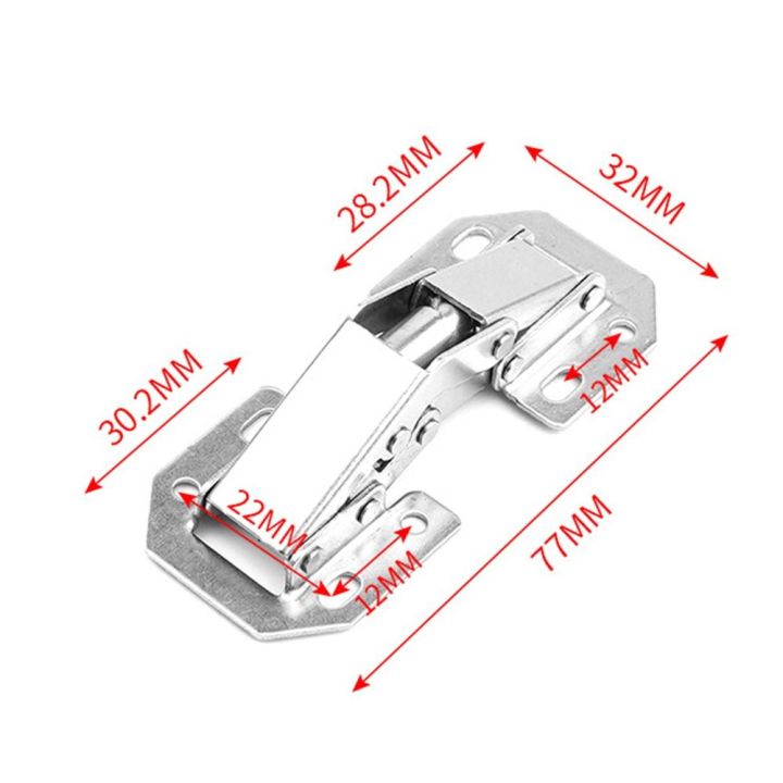 Noiseless 90 Degree Spring Hinges No Pre-drilled Soft Close Furniture ...